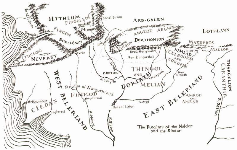 The Lord Of The Rings Maps Middle earth